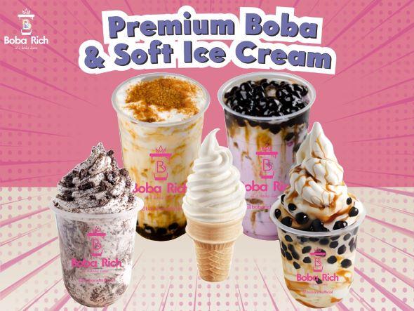 Boba Rich Dan Takoyaki Kintako, Demangan - GoFood