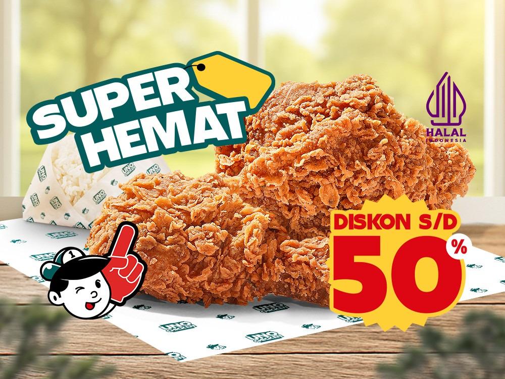 Uno Chicken (Hangry Fried Chicken), Puspitek - GoFood