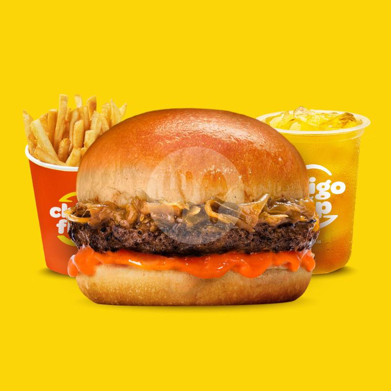 Chigo X Flip Burger Rumah Kenangan Gofood