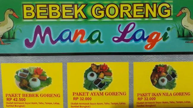 Bebek Goreng Mana Lagi, Graha Raya Bintaro - GoFood