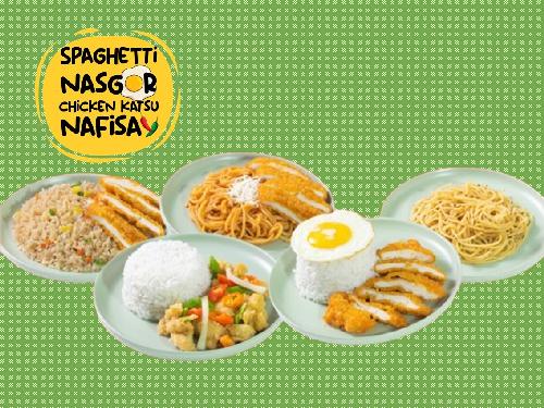 Spaghetti, Nasgor, Chicken Katsu Nafisa, Dayeuhkolot - GoFood
