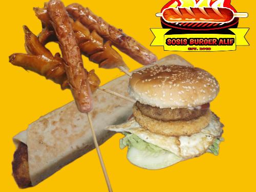 Sosis Burger Alif, Ciracas - GoFood