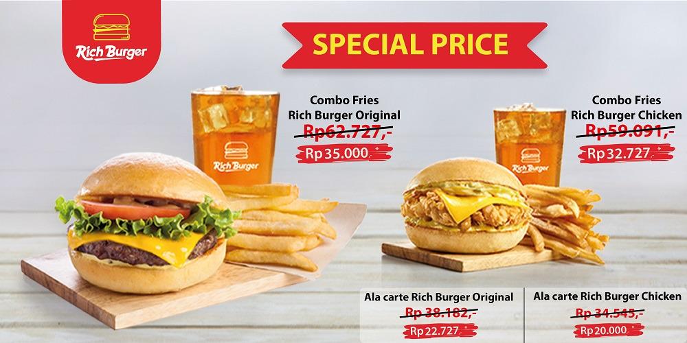 Rich Burger by Richeese Kuliner Indonesia, Akses UI - GoFood