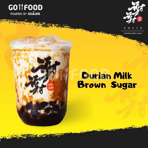 Durian Milk Brown Sugar dari Xie Xie Boba, Cijerah